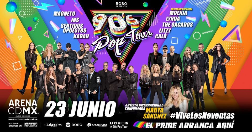 Los 90’s Pop Tour 2023 Regresan a la CDMX y arranca el PRIDE ...